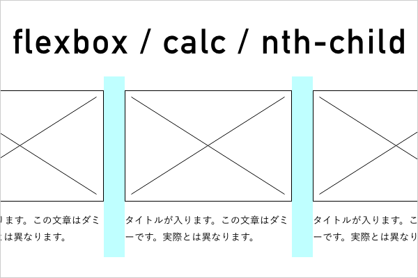 【css】段組みレイアウトは、flexbox、calc、nth-childでつくろう | 名古屋でホームページ制作、Web制作なら株式会社エッコ